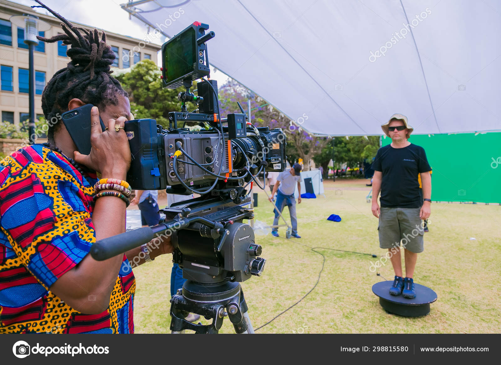 Behind the scenes of a Television advert Film Set on location at ...