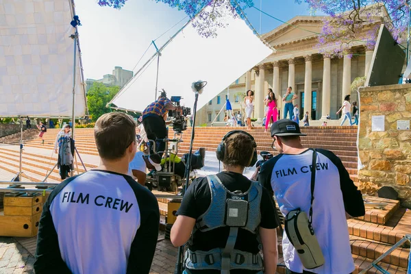 Behind the scenes of a Television advert Film Set on location at ...