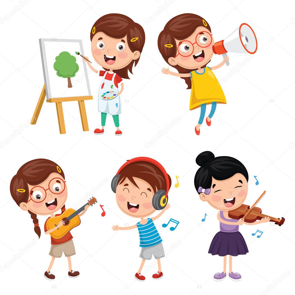 Ilustraci n vectorial de arte para ni os 2024