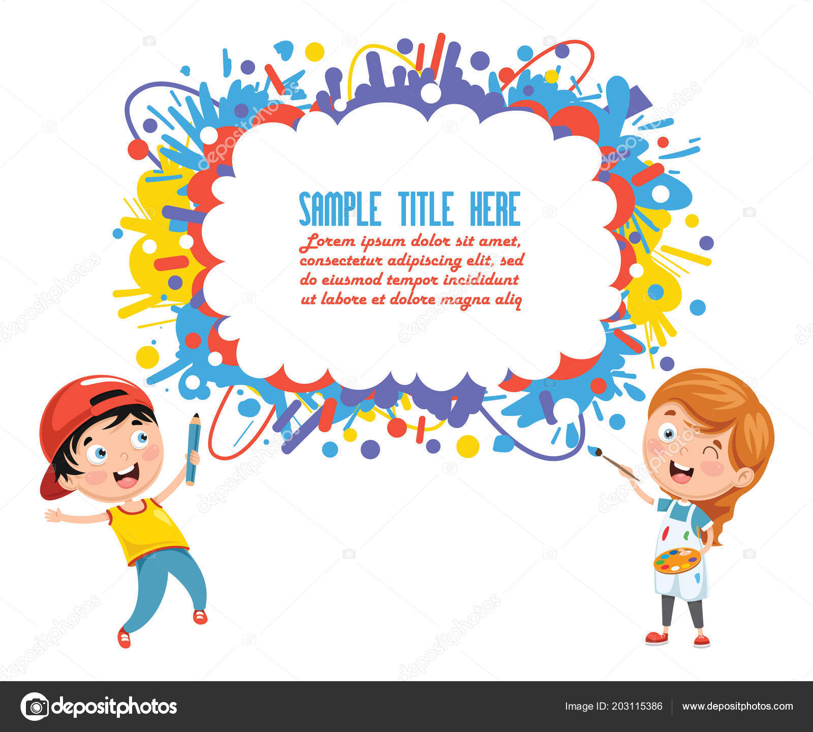Kids Vector Background Free Download