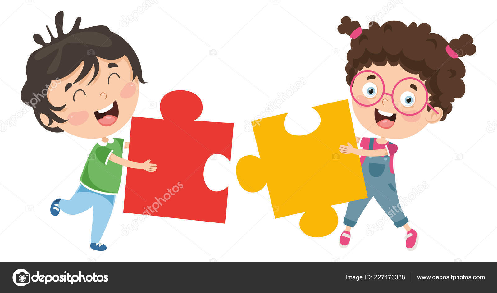 Children Puzzle Clipart