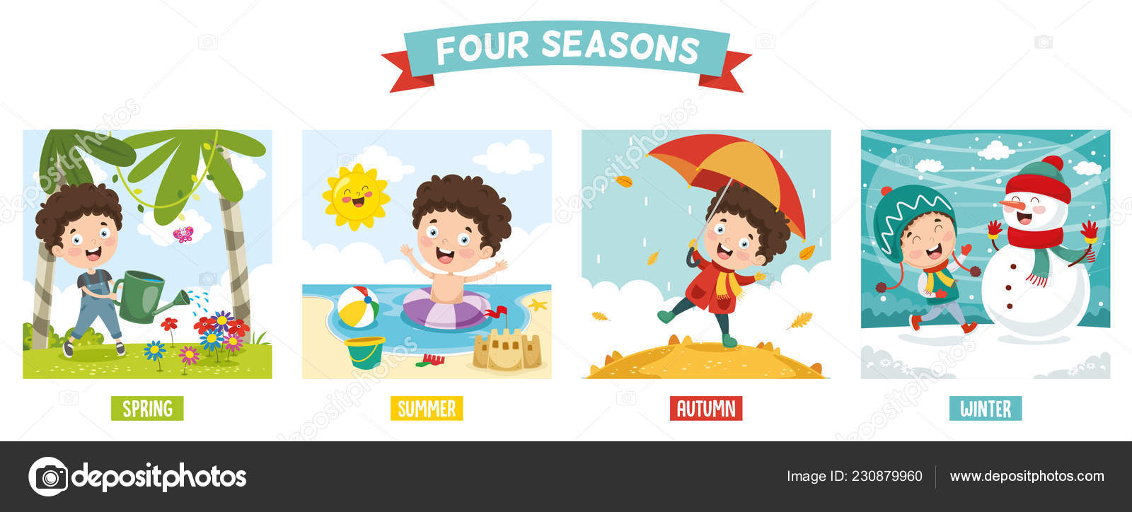 Four Seasons Pictures For Children