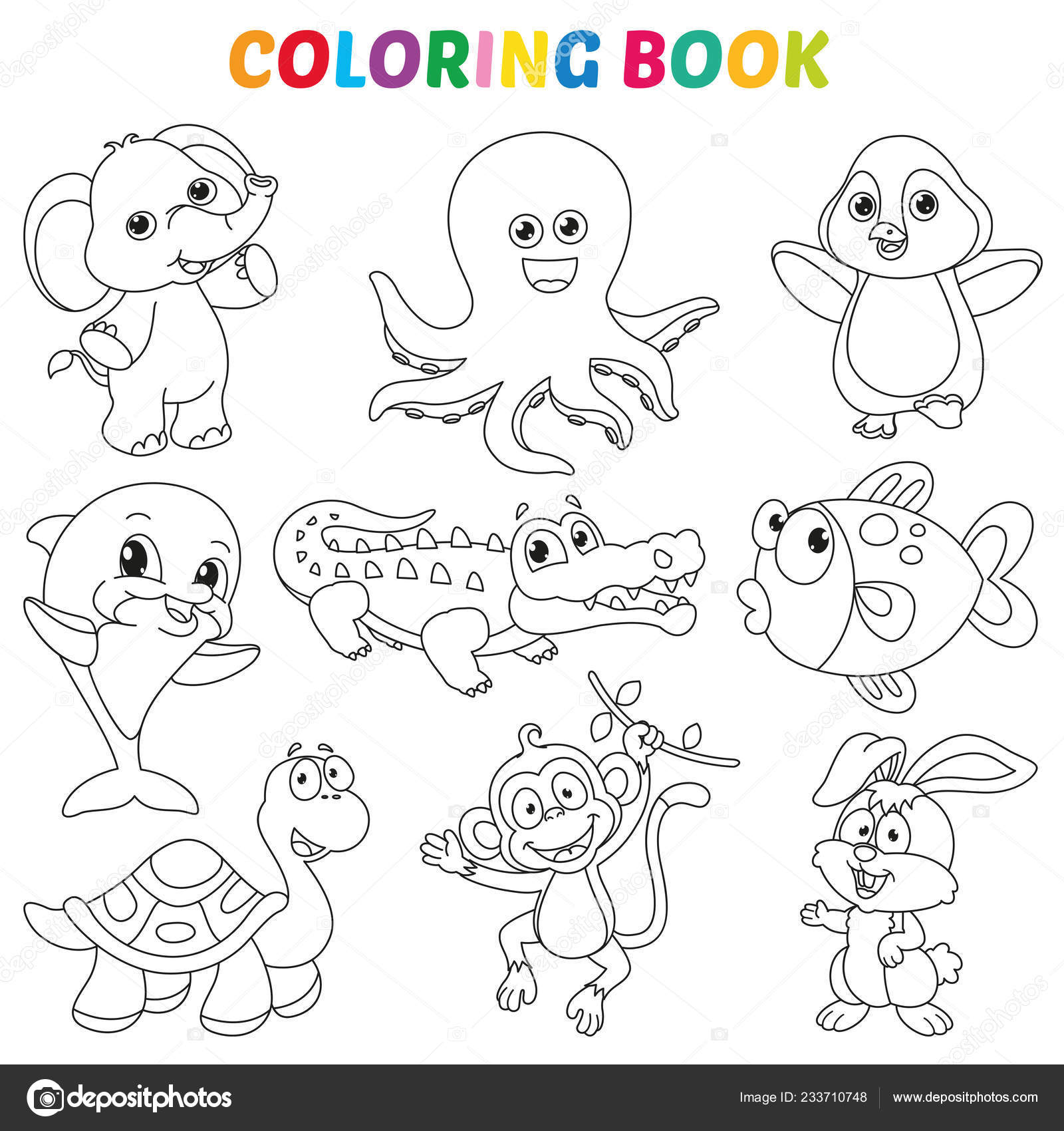 Land Animals Coloring Land Animals To Color