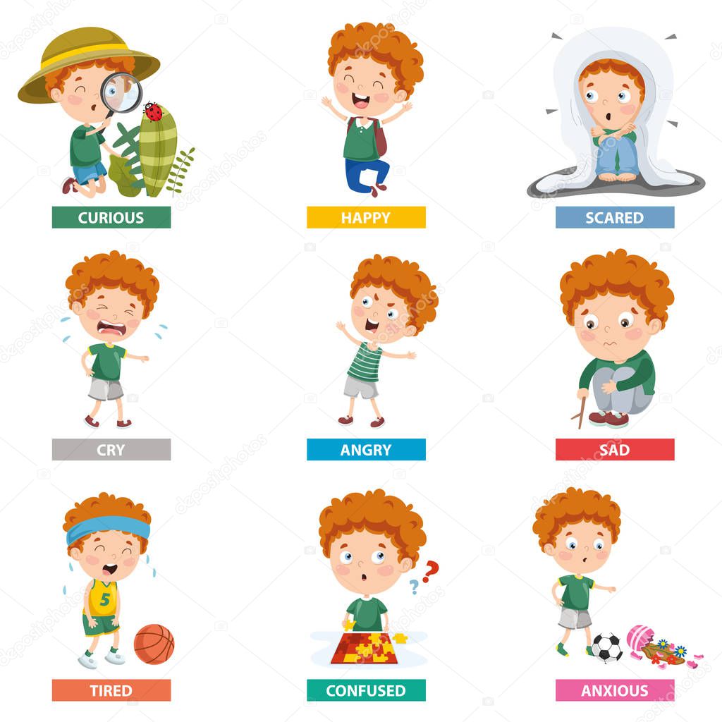 Ilustración Vectorial Del Personaje Dibujos Animados Vector de stock ...