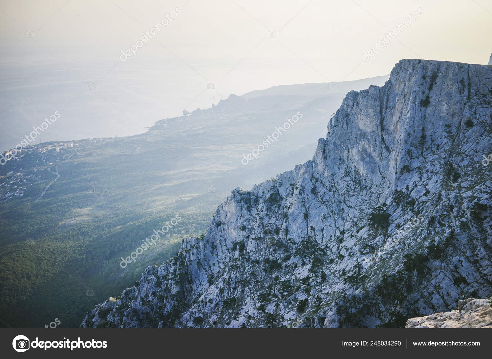Mountain ridge scene. nature. Stock Photo by ©BigunKsu 248034290