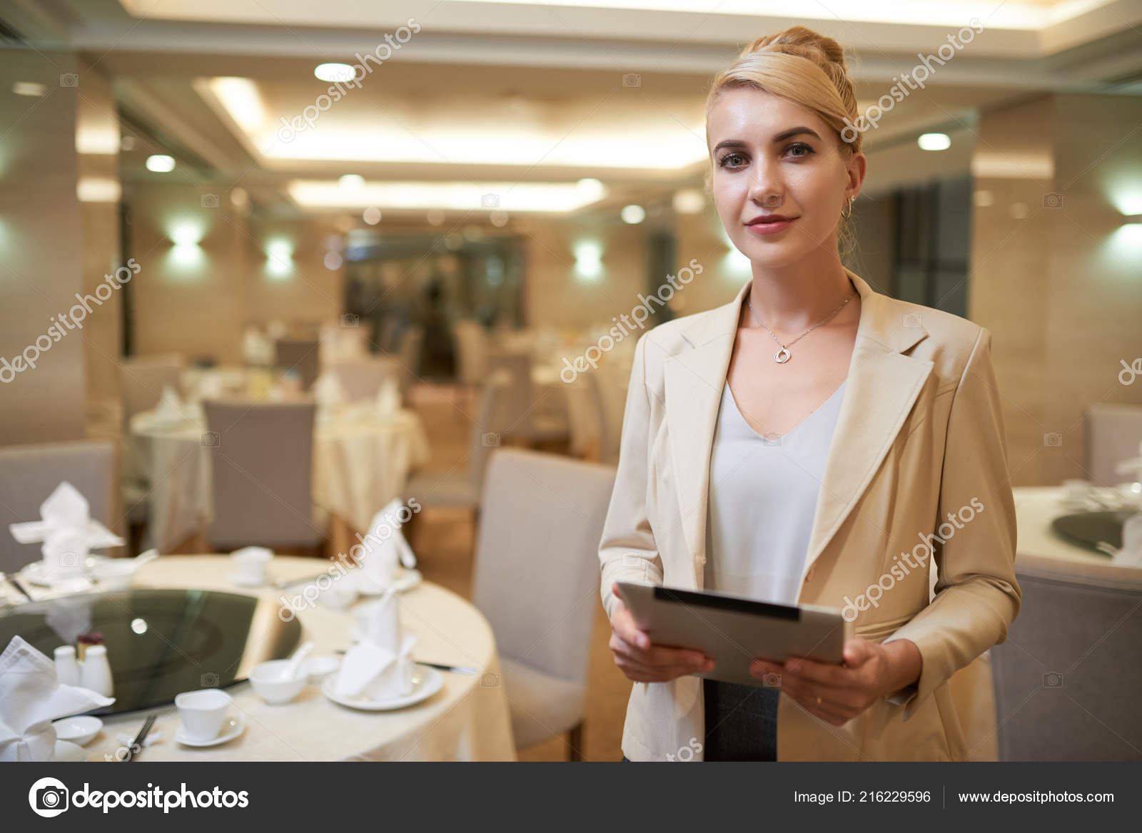 Female Restaurant Manager