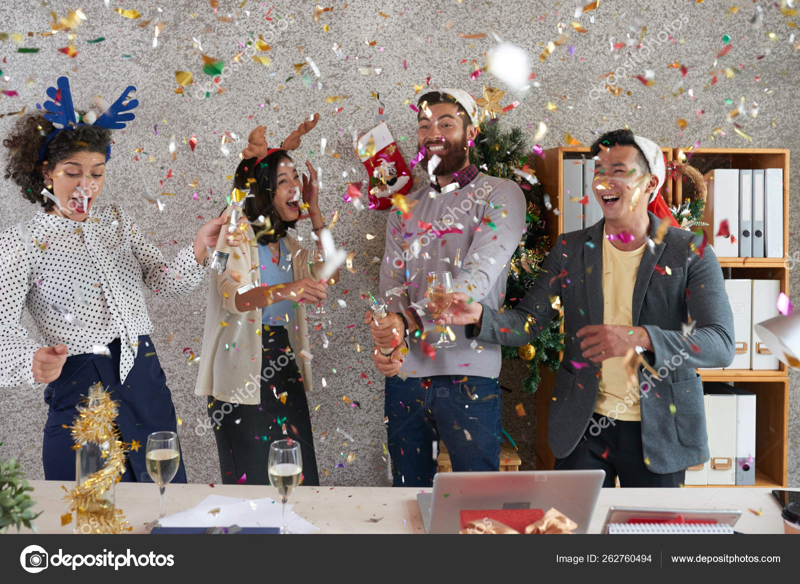 Young Businessman Happy Young Businessman Leading Business Meeting