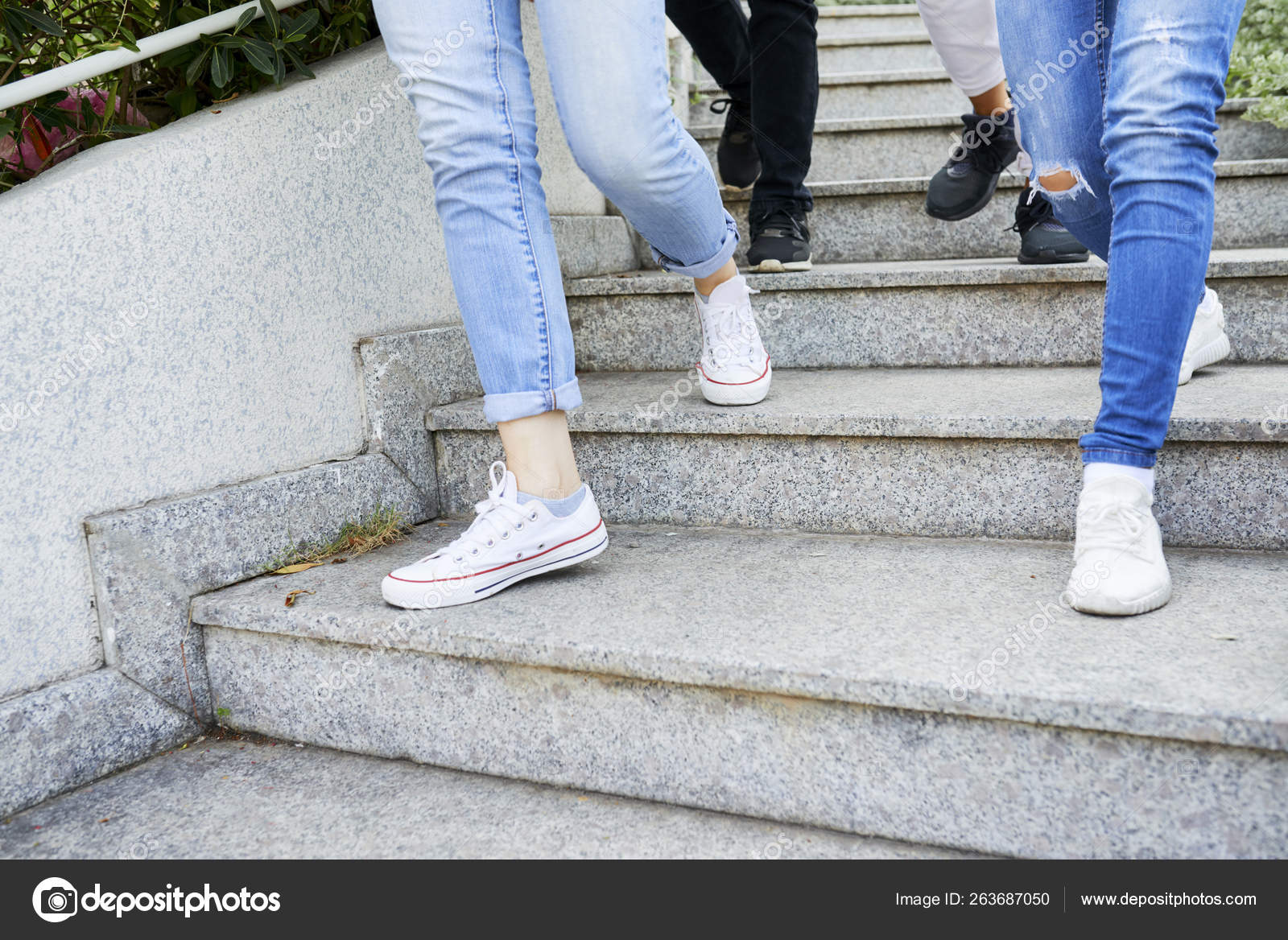 Feet Young People Walking Stairs Street Stock Photo by ©DragonImages ...