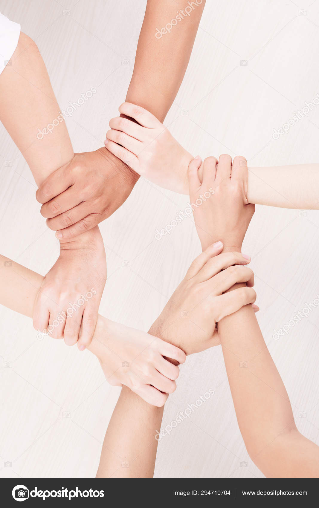 Chain Of People Holding Hands