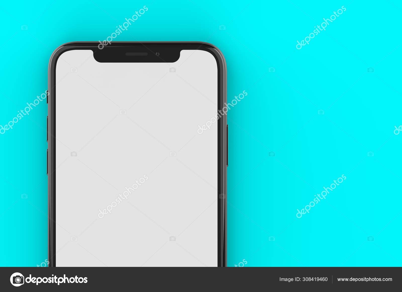 Mock Smart Phone Empty Screen Close View — Stock Photo © kustomer ...