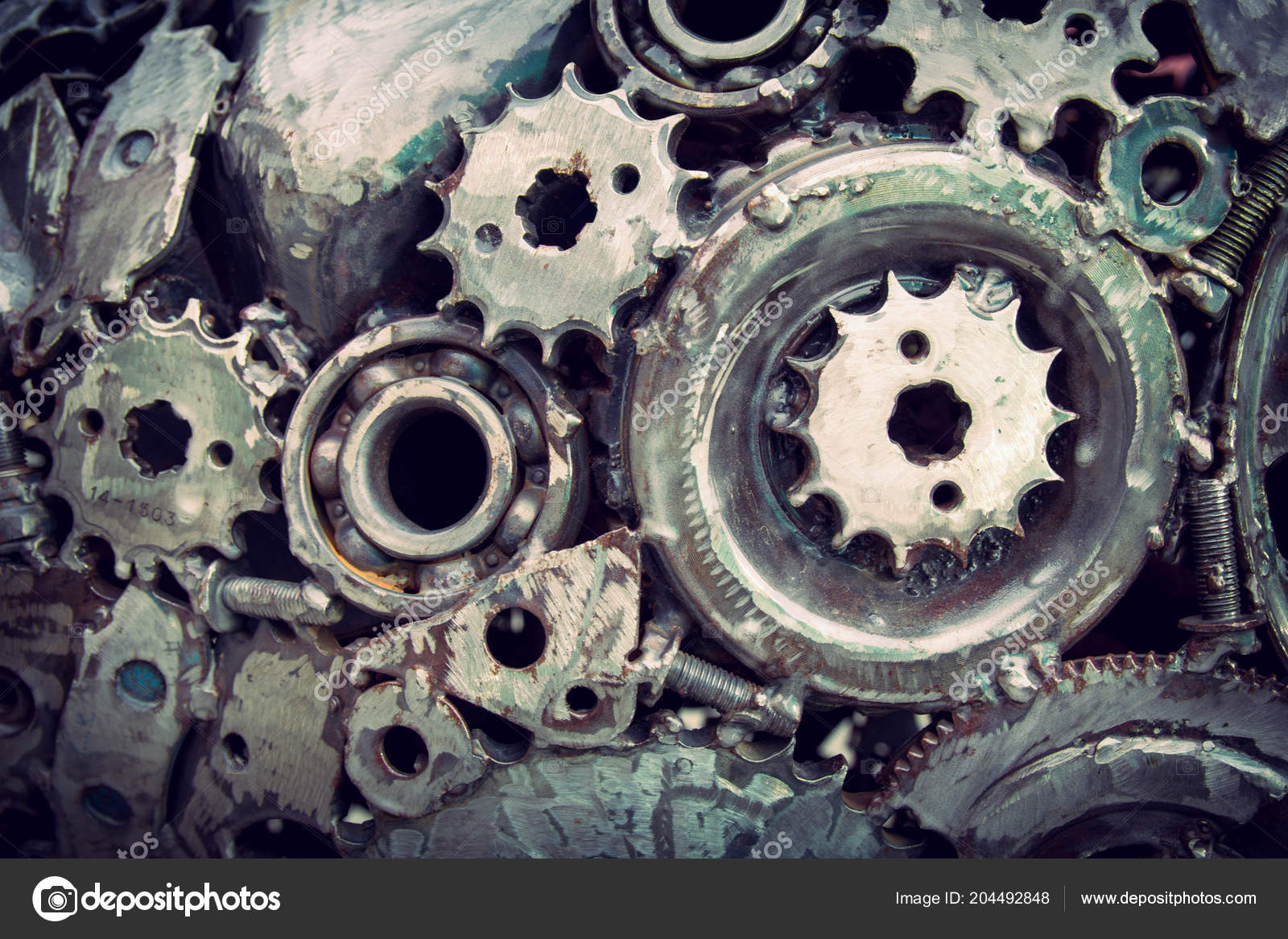 Oily Rusty Metallic Parts Texture Stock Photo by ©bumbumbo 204492848