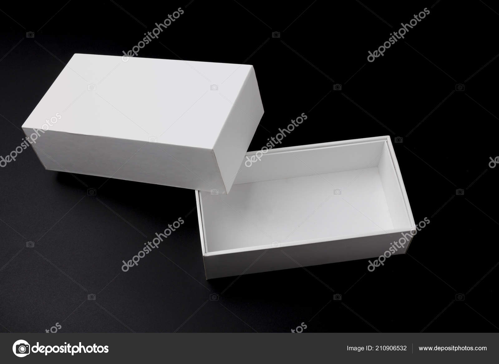 White Box Isolated Black Background Close Stock Photo by ©bumbumbo ...