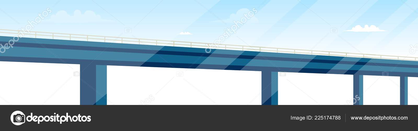 Vector drawing image road bridge architecture Stock Vector Image by ...