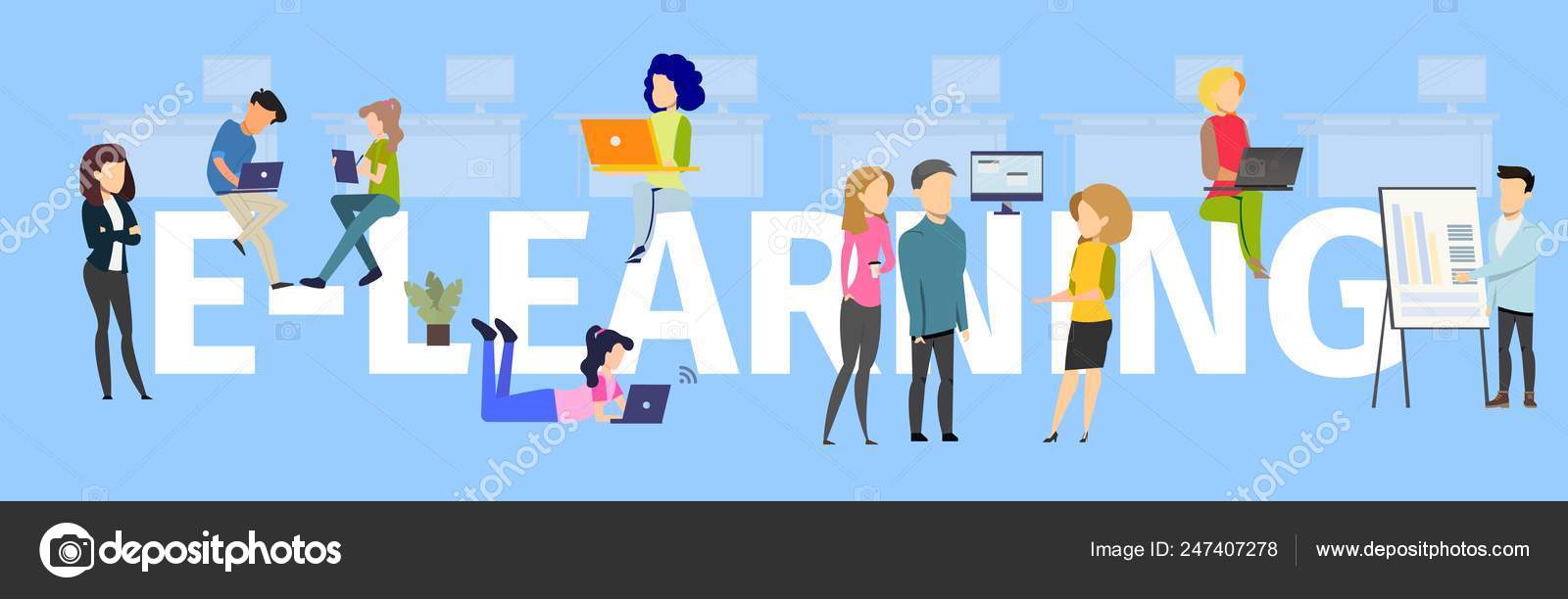 Team Elearning Typography Banner Illustration Stock Vector by ... Team Elearning Typography Banner Illustration Stock Vector by ...
