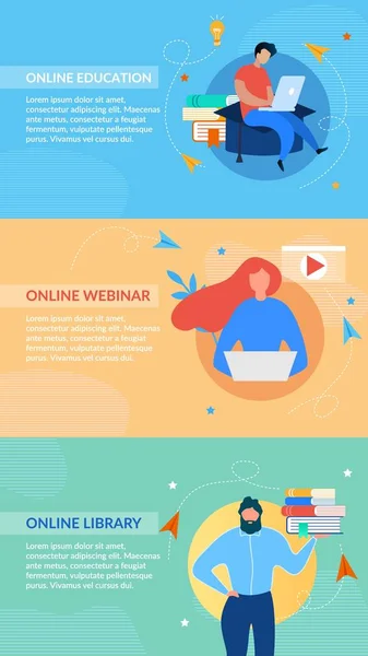 Courses header banner Vector Art Stock Images | Depositphotos