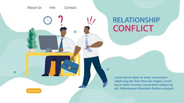 School Conflict between Teacher and Pupil Poster Stock Vector Image by ...