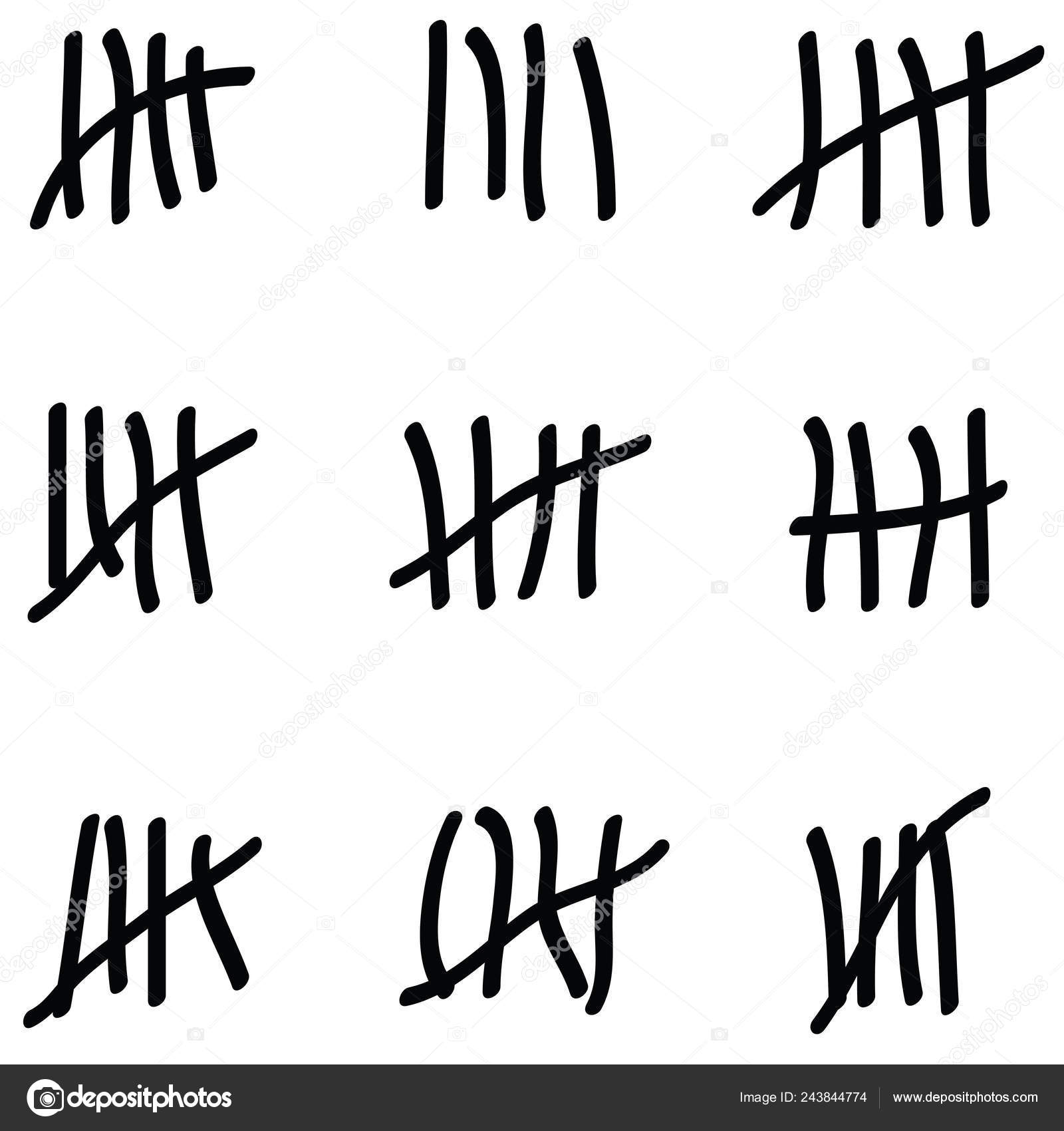 Tally Marks Icon Set Stock Vector by ©kateen2528 243844774 Tally Marks Icon Set Stock Vector by ©kateen2528 243844774