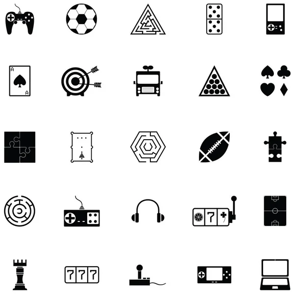 Fun game icons set Stock Vector Image by ©huhulin #12600973