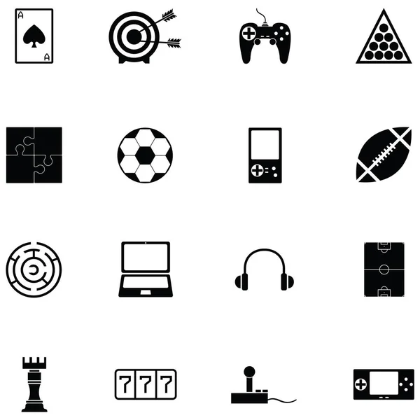 Fun game icons set — Stock Vector © huhulin #12600973