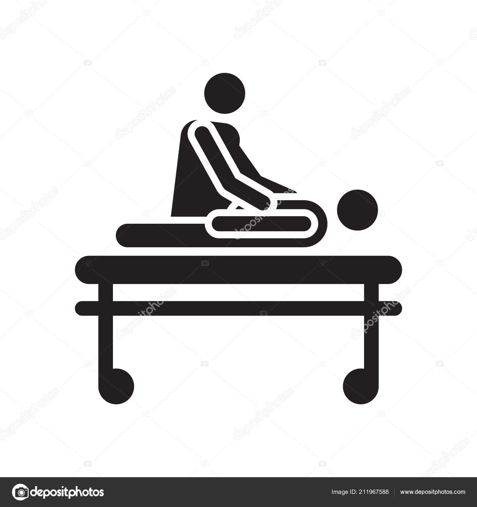 Chiropractic icon vector sign and symbol isolated on white backg Stock ...