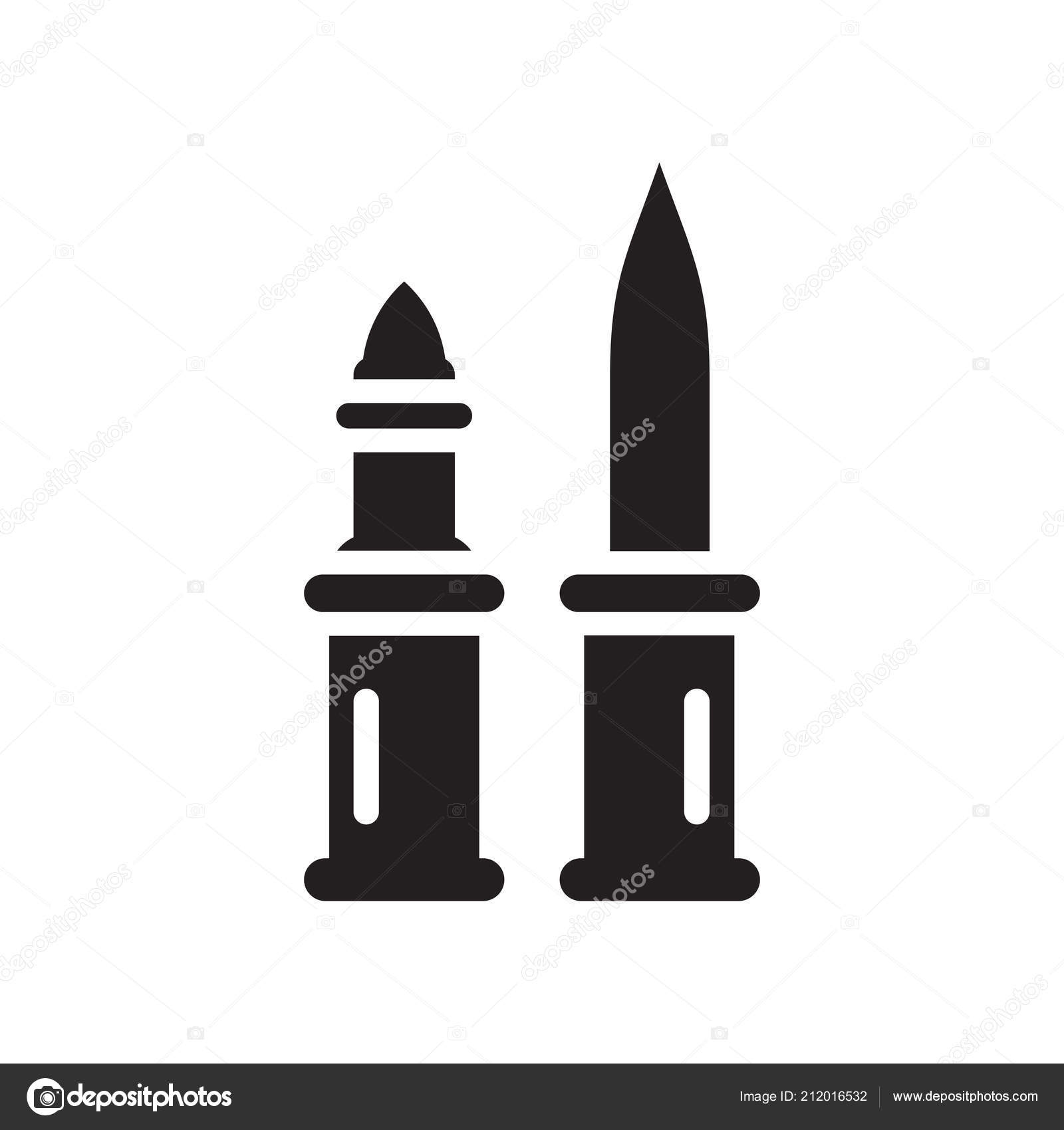 Bullets icon vector sign and symbol isolated on white background Stock ...