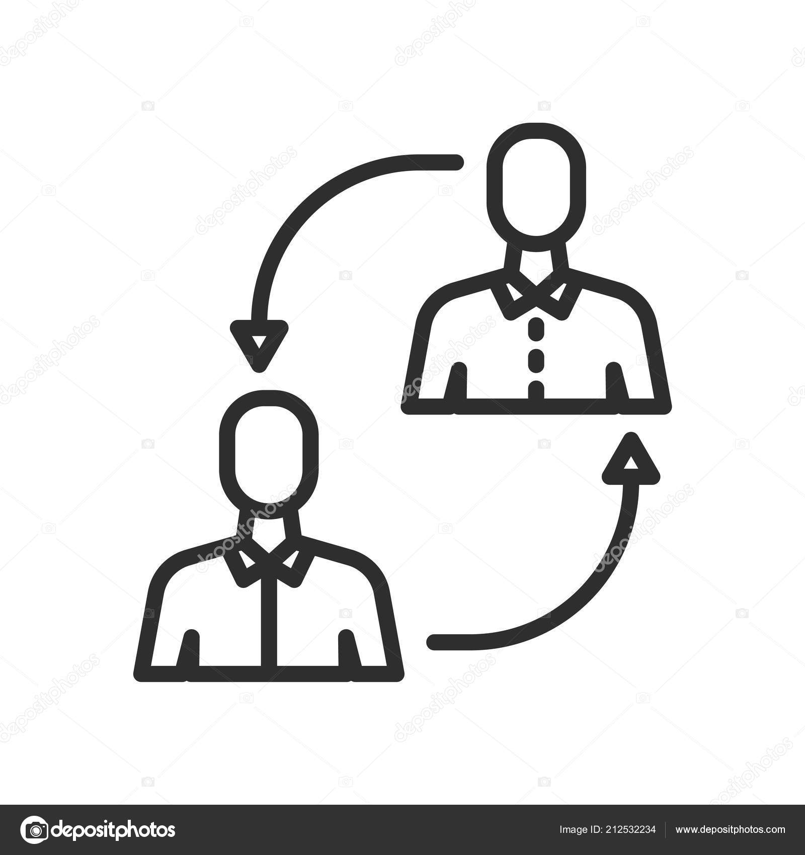 Trabajo Transición icono signo vectorial y símbolo aislado en blanco ...