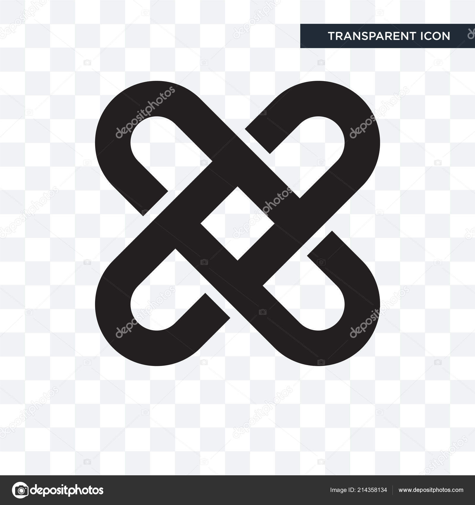 Interlocking vector icon isolated on transparent background, Int Stock ...