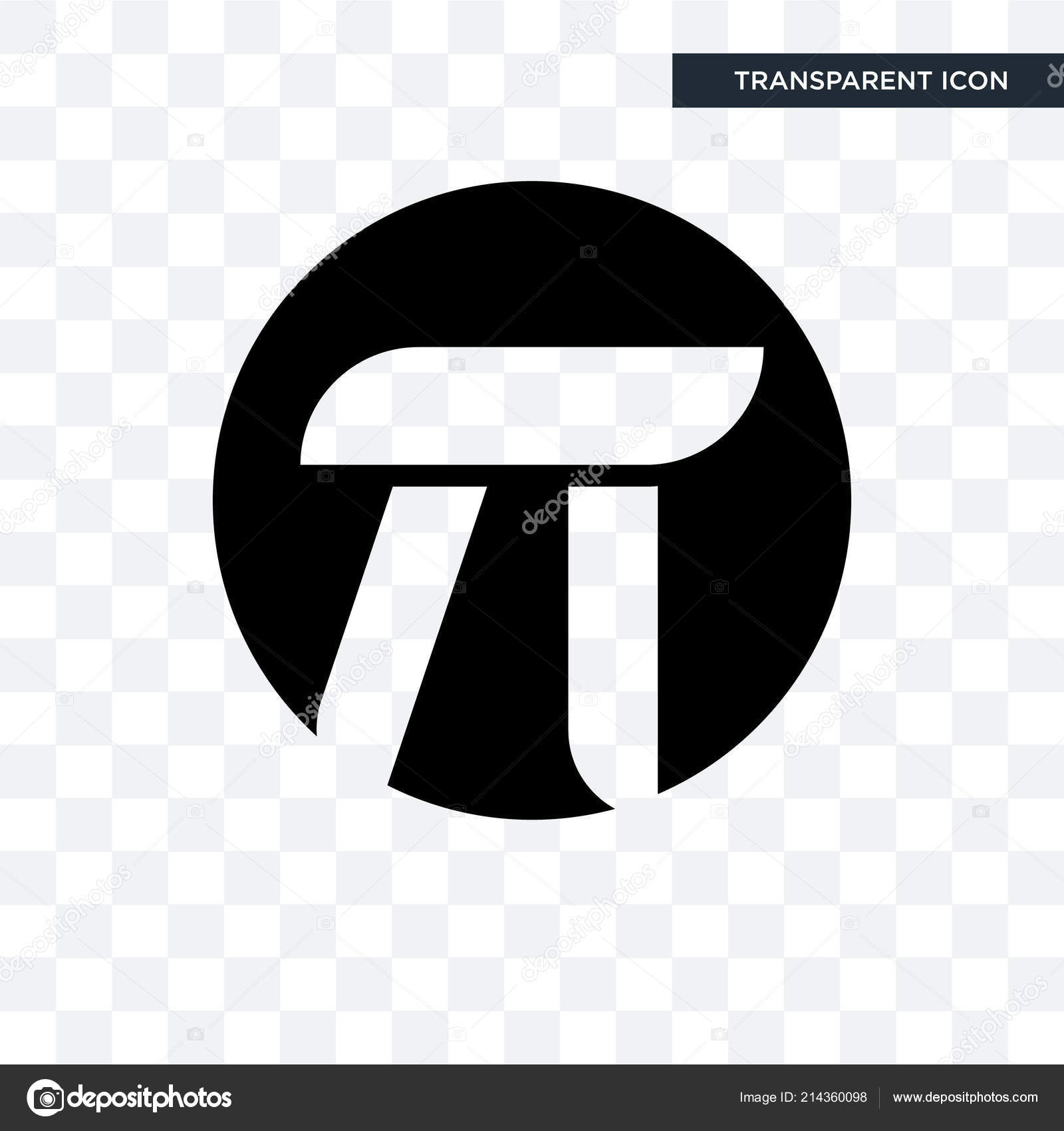 Pi vector icon isolated on transparent background, pi logo desig Stock ...