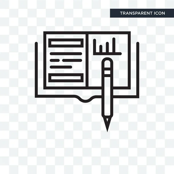 Writing vector icon isolated on transparent background, Writing Stock ...