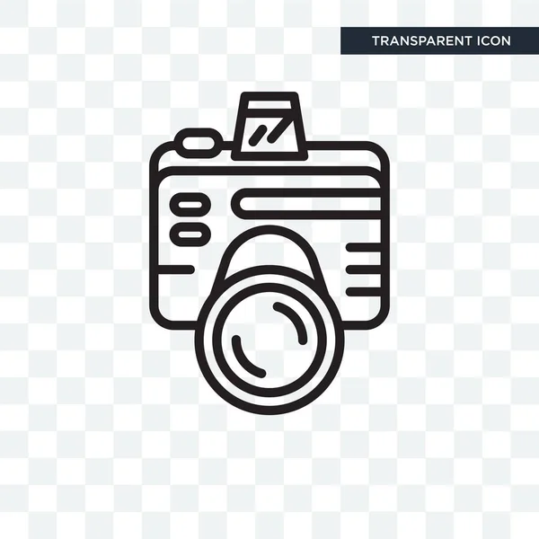 Camera Vector Icon Isolated Transparent Background Camera Transparency Logo Concept — Stock ...