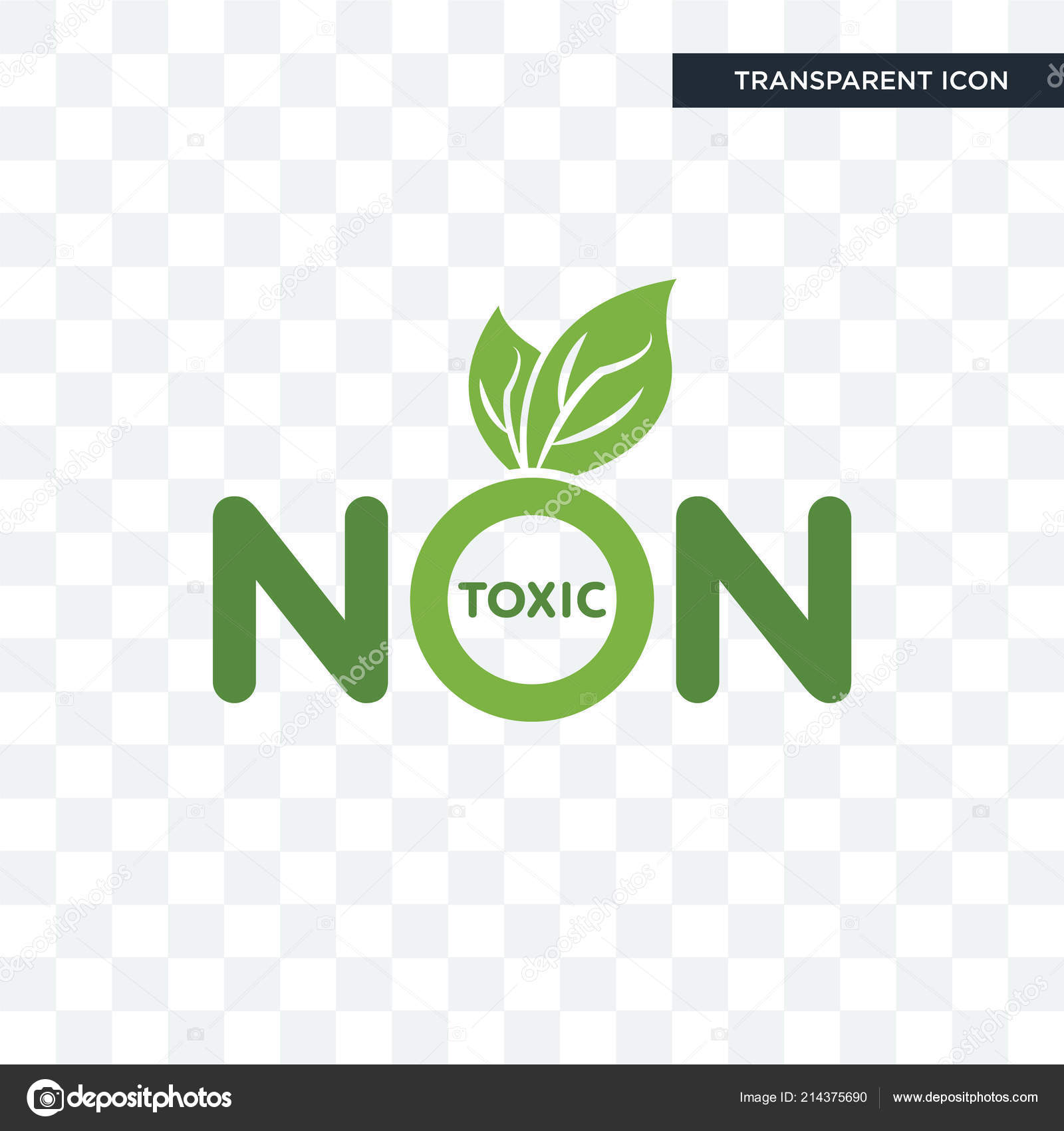 Non toxic vector icon isolated on transparent background, non to Stock ...