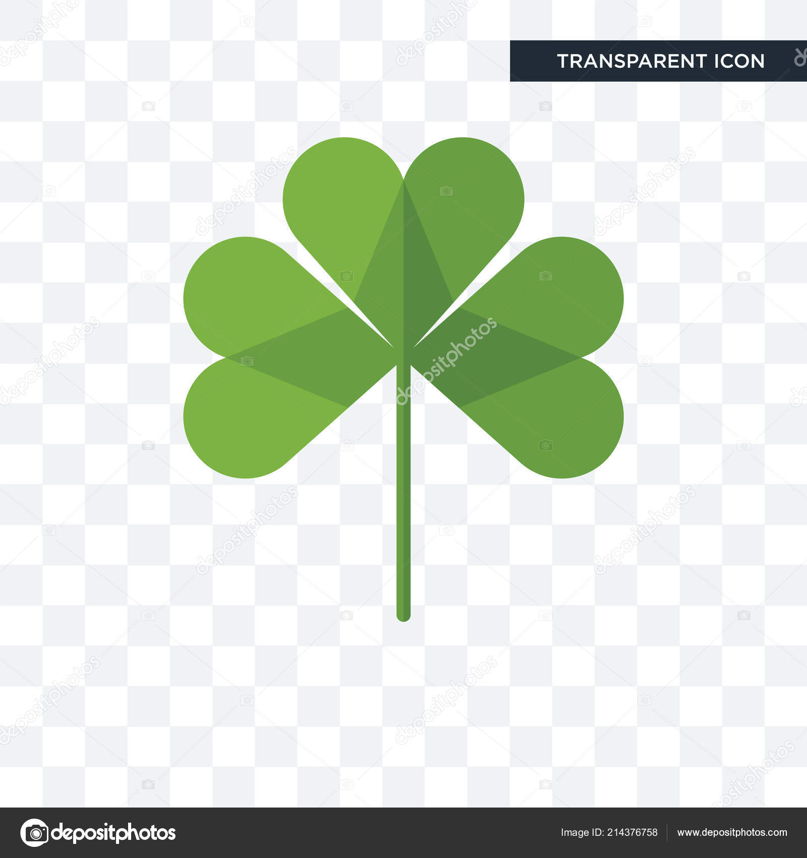 Three leaf clover vector icon isolated on transparent background Stock Vector by ©vectorgalaxy ...