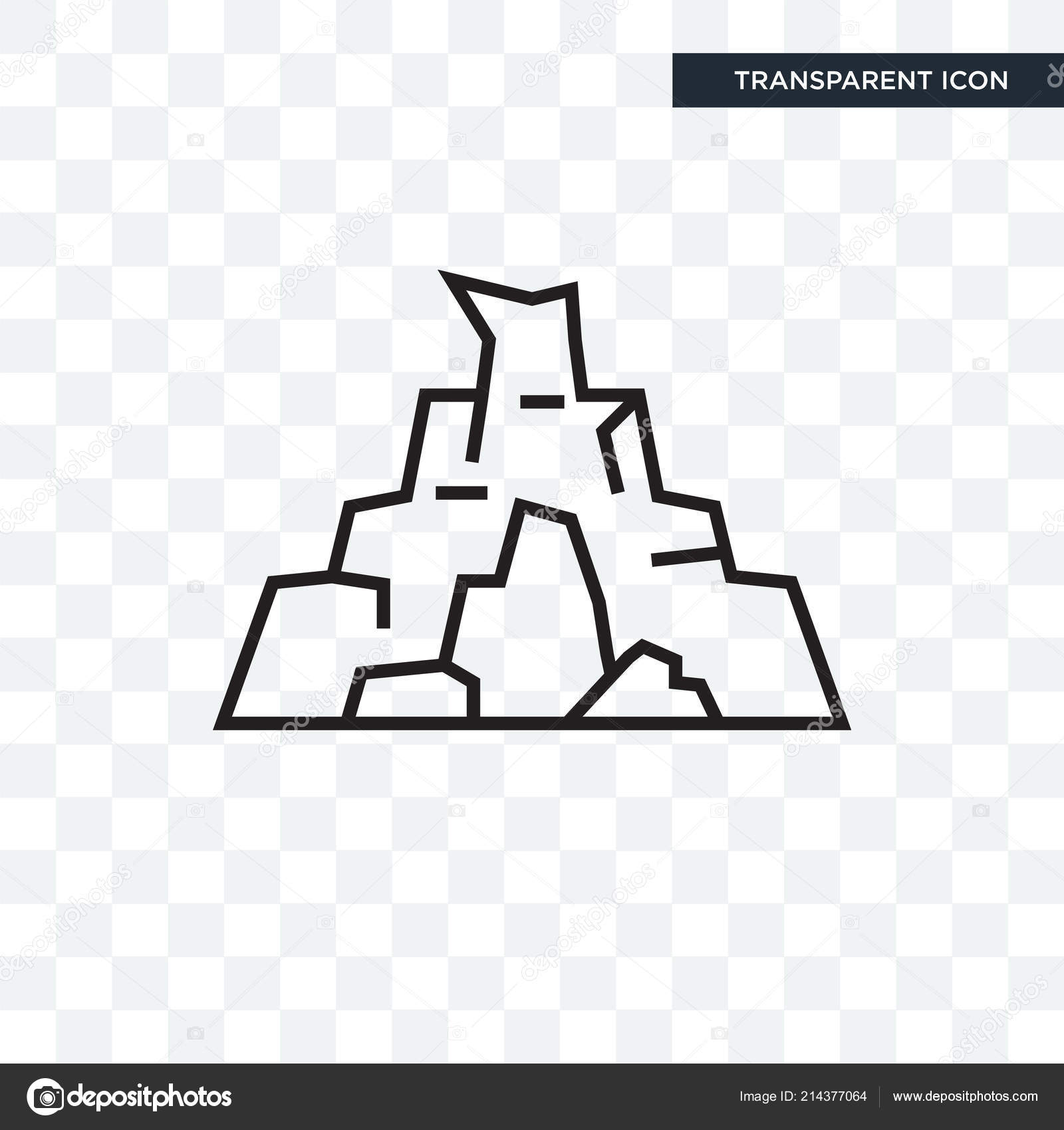 Cave vector icon isolated on transparent background, Cave logo d ...