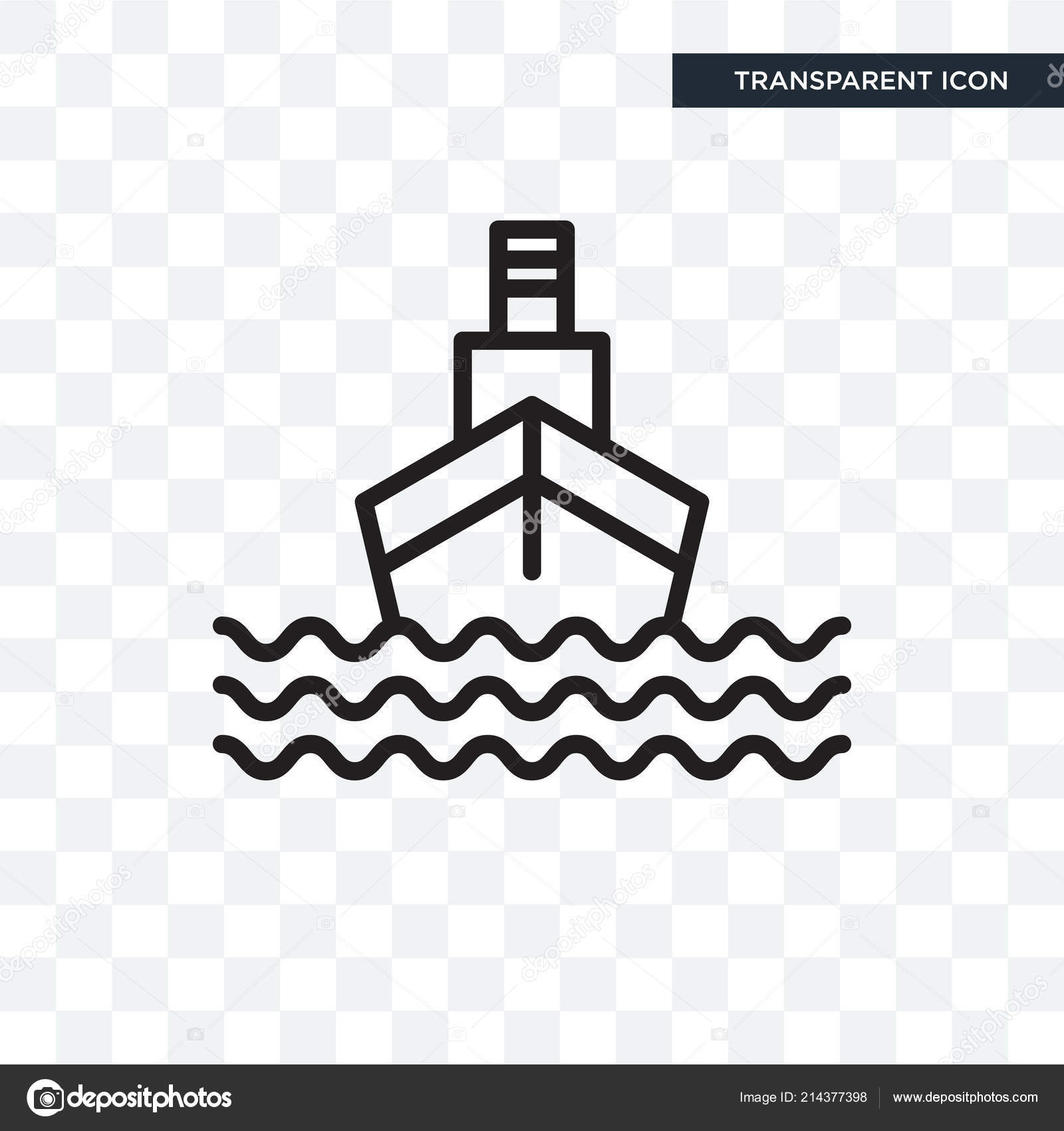Cruise vector icon isolated on transparent background, Cruise lo Stock ...