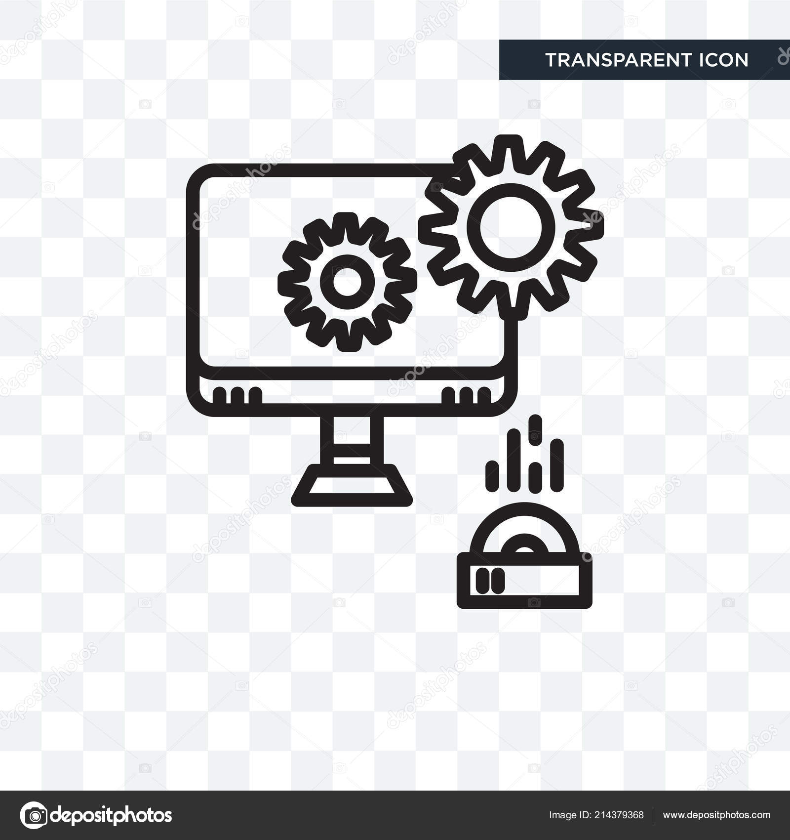 Software vector icon isolated on transparent background, Softwar ...