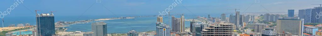 Luanda / Angola - 28 / 11 / 2016: Vista panorámica general aérea del ...