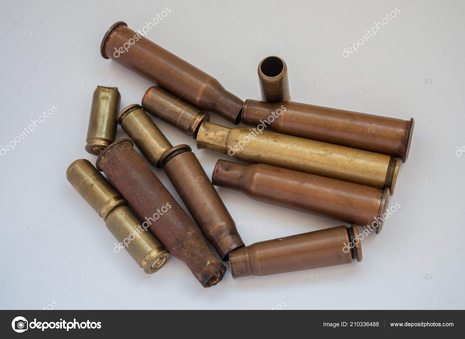 Empty Shells Live Ammunition Machine Gun Pistol — Stock Photo © Zysko ...
