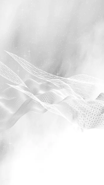 White abstract background. Hi tech network. Cyberspace grid. Outer ...