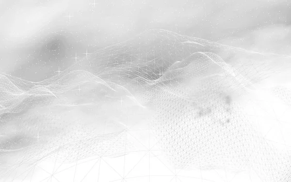 White abstract background. Hi tech network. Cyberspace grid. Outer ...