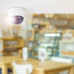 Cctv System Security Restaurant Surveillance Camera Installed Ceiling ...