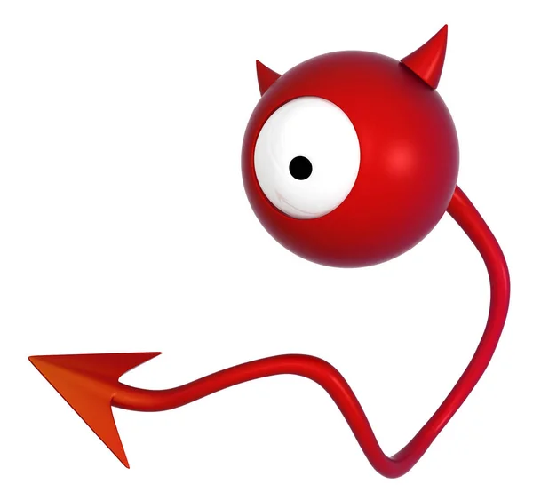 Red one eye monster icon cartoon style Stock Photos, Royalty Free Red ...