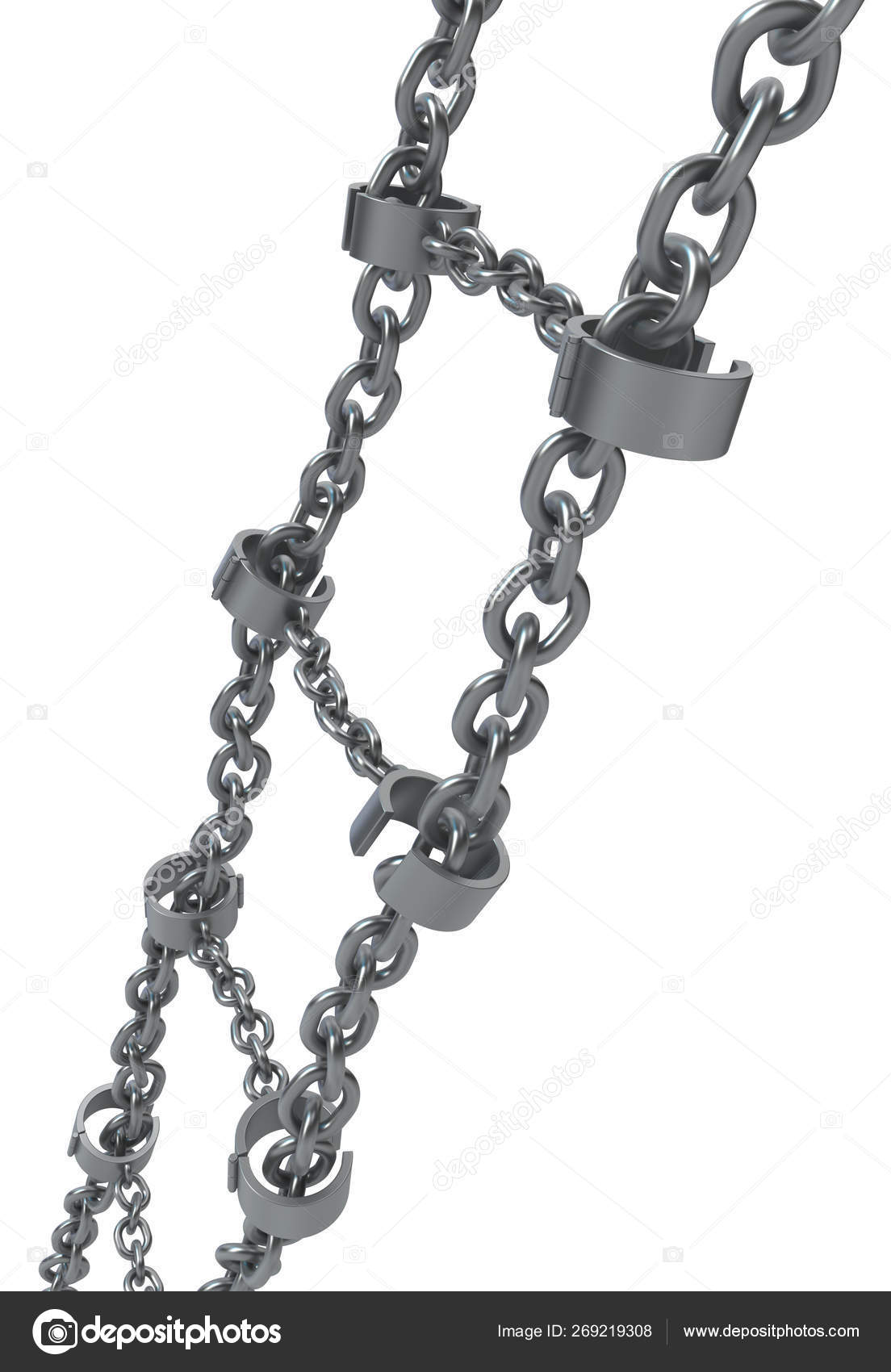 Shackles Metal Chain Ladder — Stock Photo © higyou #269219308