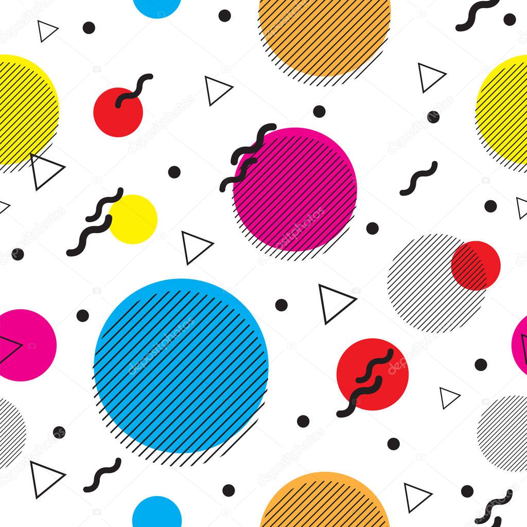 Patr n vectorial incons til formas geom tricas abstractas c rculo tri ngulo ilustraci n 2024