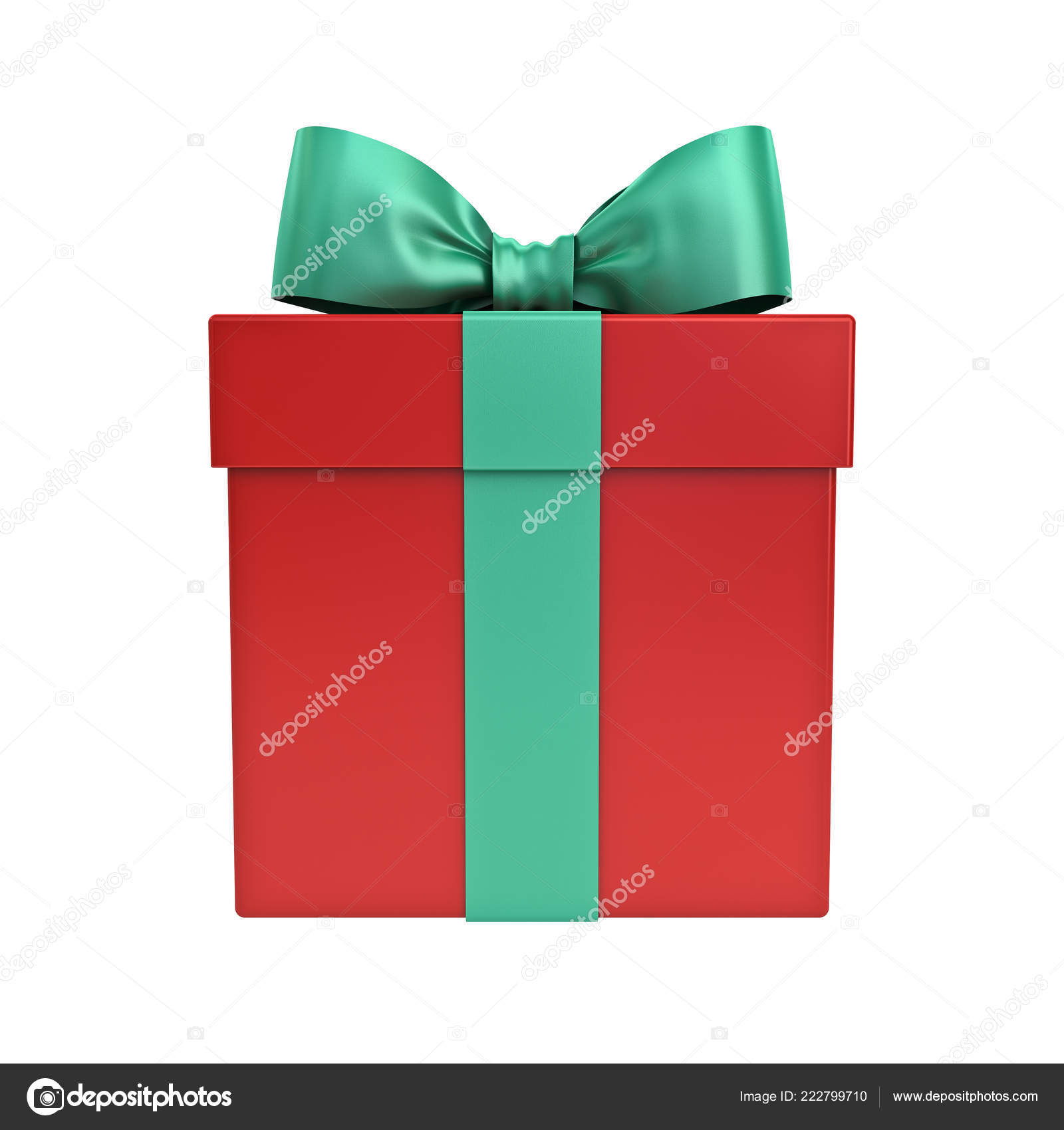 Green Christmas Present Bow