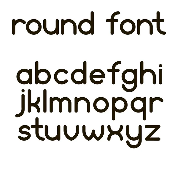 Vector round style minimalistic font, alphabet letters Stock Vector ...