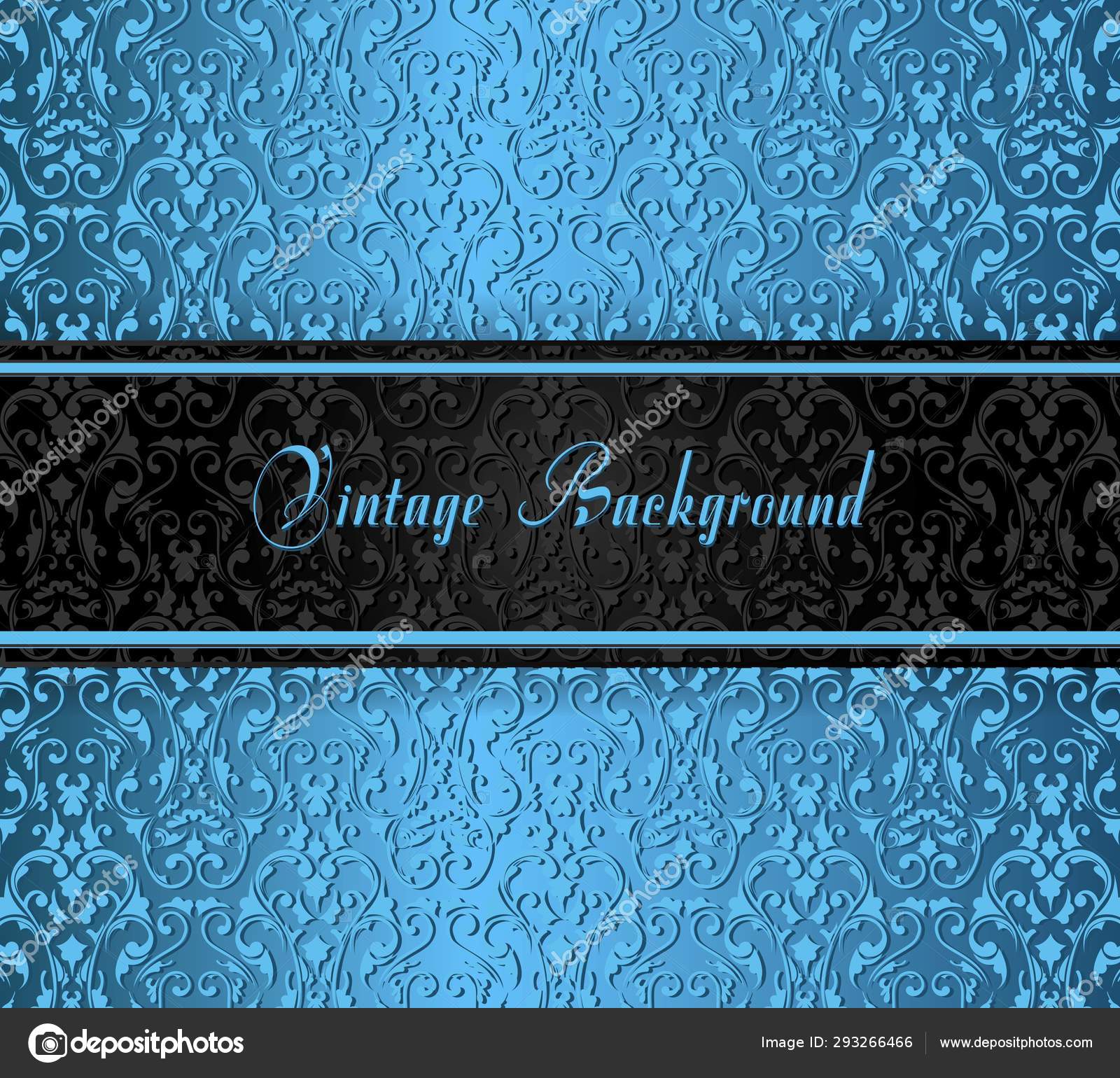 Elegant vintage card. Design background with ornate vintage pattern ...