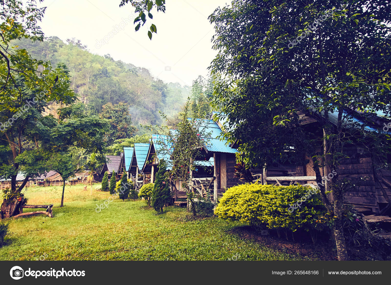 Local Houses Chiang Mai Sleeping House Treeking — Stock Photo ...