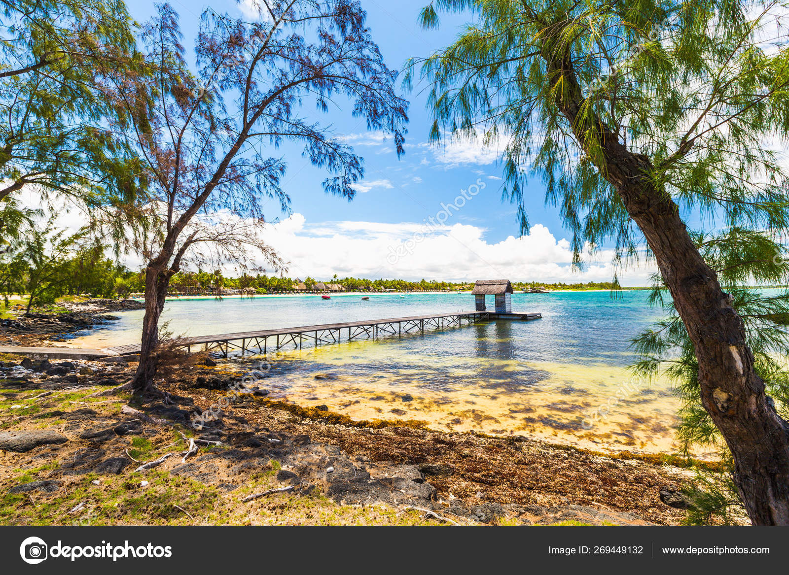 Belle Mare Beach Mauritius Island Tropical Beach — Stock Photo ...