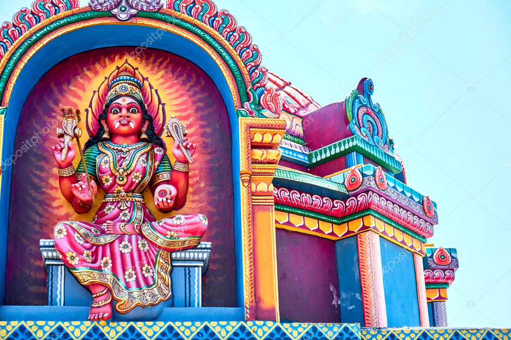 The Temple du Colosse in Saint-Andr, La Runion, is a vibrant Tamil temple known for its colorful ...