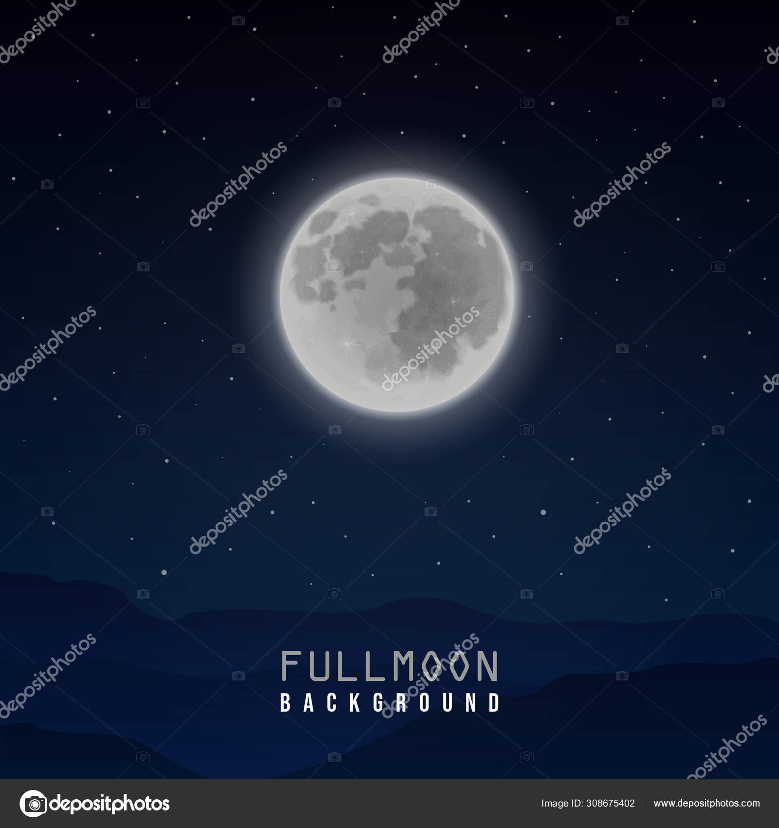 Night Moonlight Moon Galaxy Background Stock Vector Image by ©marklys ...